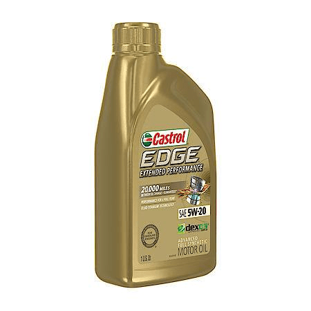 Castrol EDGE Extended Performance Full Synthetic 5W20 Motor Oil 1 Quar ...
