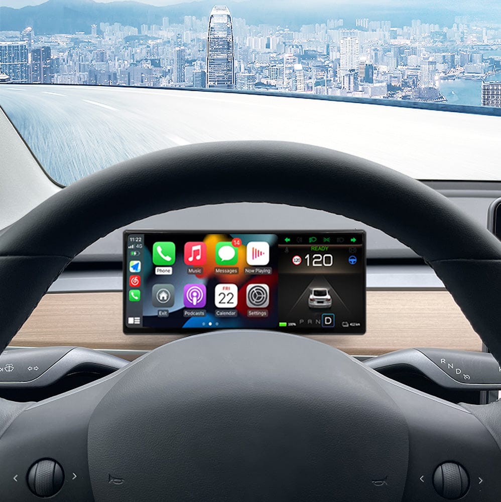 9" Carplay Front Camera Smart LCD Dashboard Heads Up Display Tesla ...