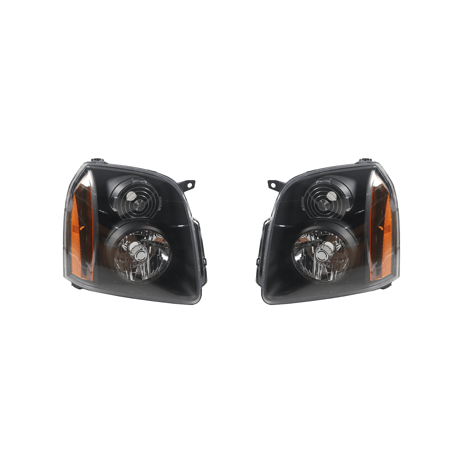 GMC Yukon Denali XL Headlights Black Trim Left Right 2007–2014 – AFA-Motors