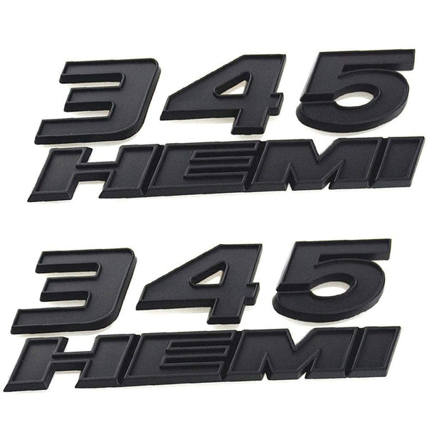 Dodge Challenger Emblem 345 HEMI Letter Badge Black – AFA-Motors