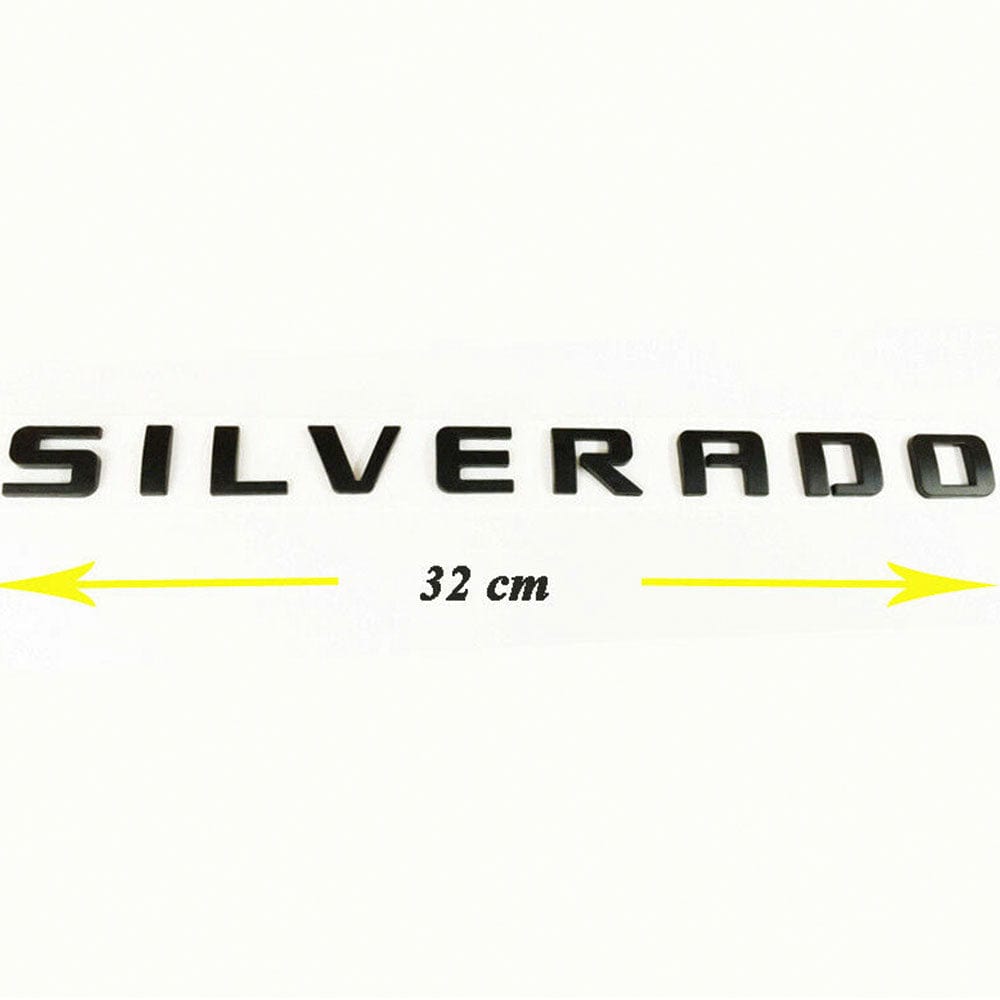 Chevrolet Silverado Emblem - Silverado Letter Glossy Black 15129652 ...