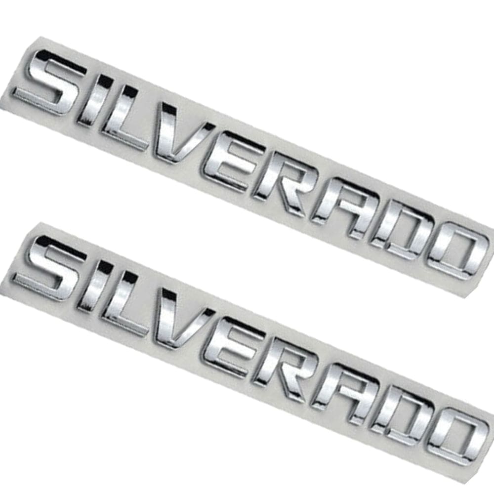Chevrolet Silverado Emblems - Silverado Letter Chrome 15129652 – AFA-Motors