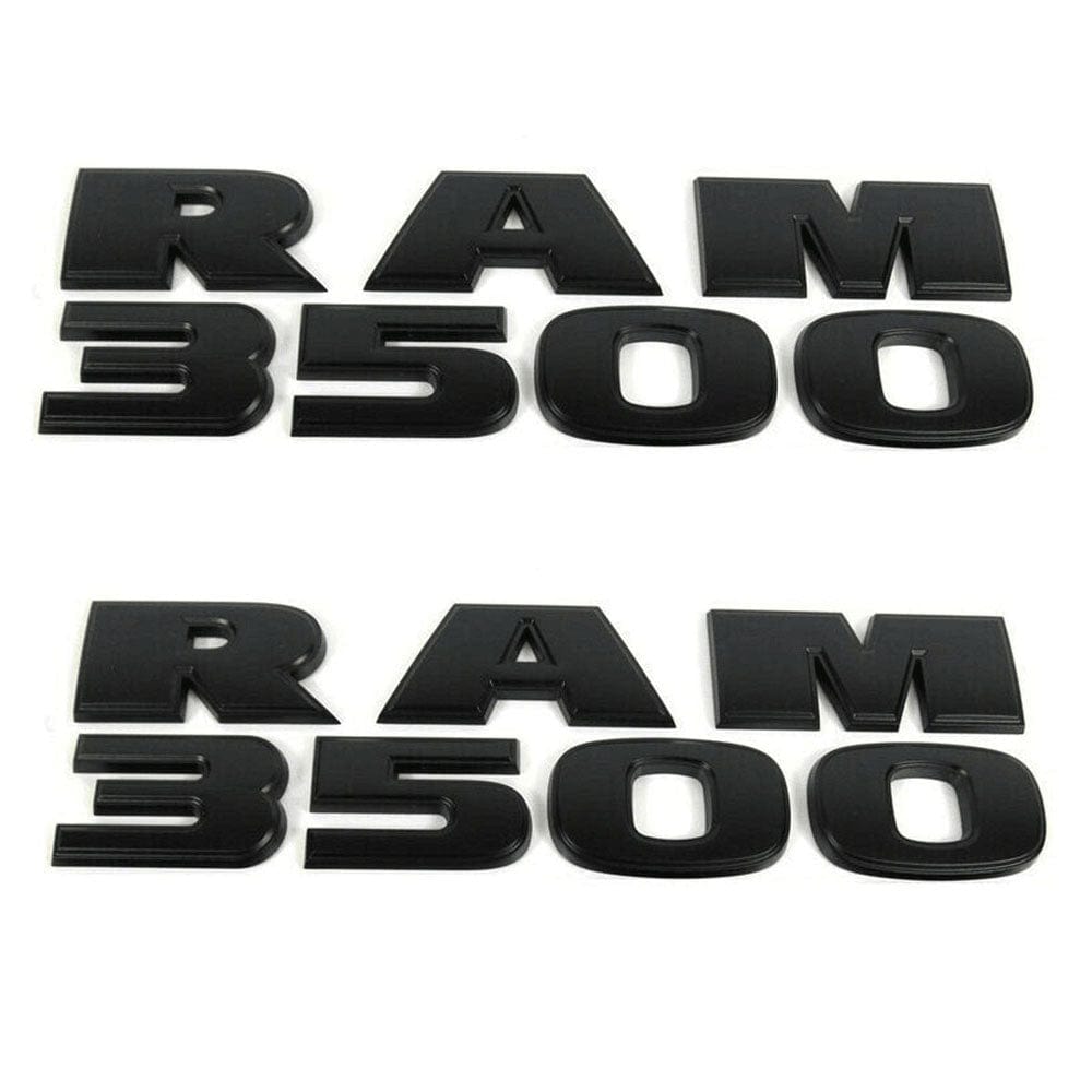 New Matte Black Dodge RAM 3500 Emblems Nameplates Badges 2011-2018 ...