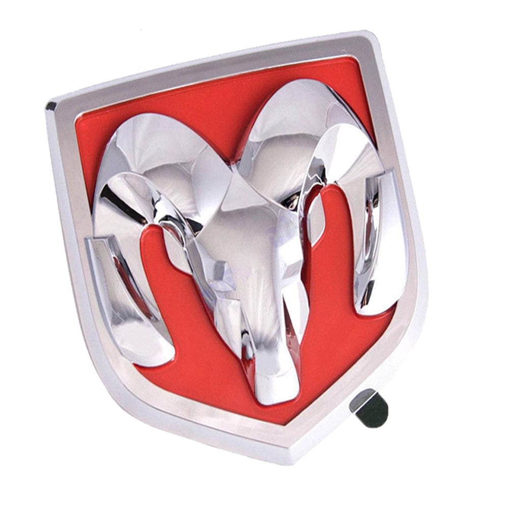Dodge Ram Emblem Rear Tailgate Silver Red 68218155AA – AFA-Motors