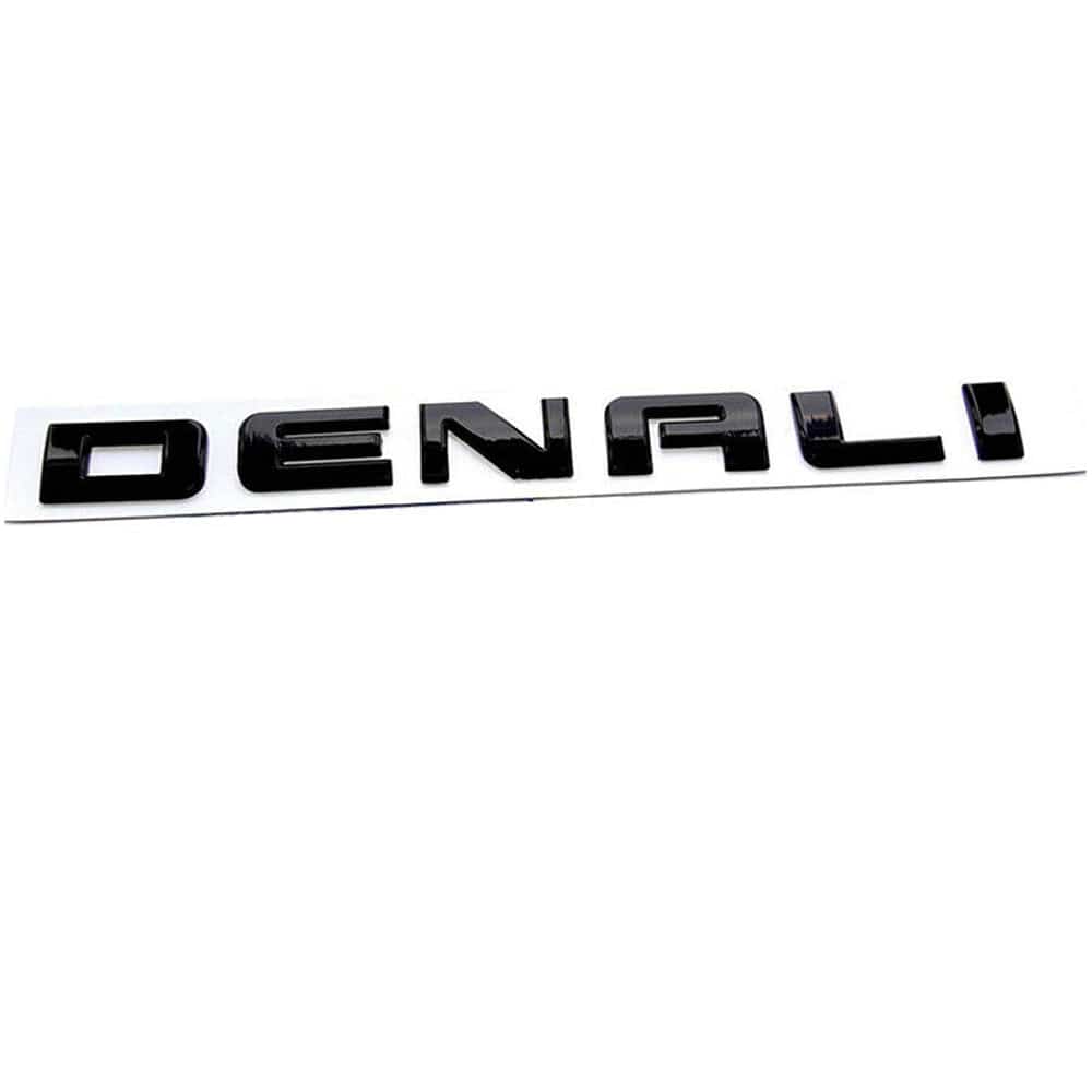 Gloss Black Denali Letters Nameplate Emblems, GMC Yukon Sierra Terrain ...