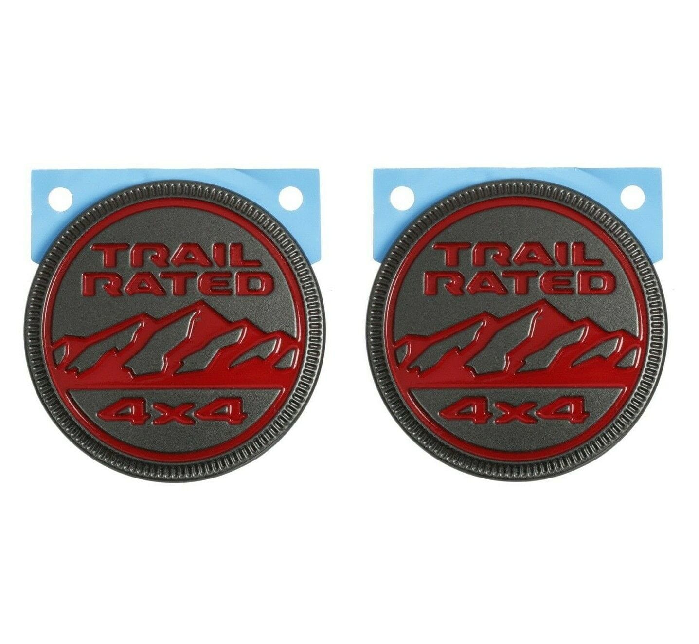 JEEP WRANGLER JL TRAIL RATED FENDER EMBLEM BADGE OEM MOPAR NAMEPLATE R ...
