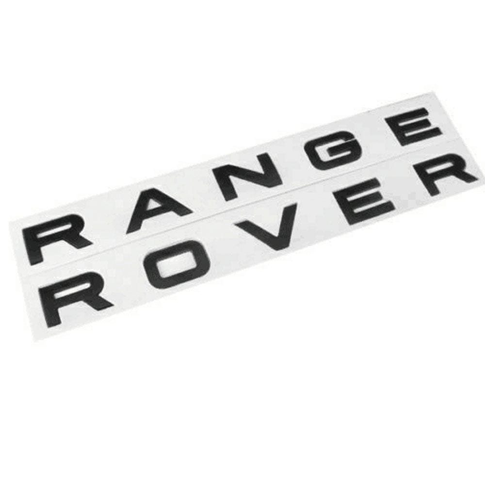 RANGE ROVER Emblem Matte Black Decal Sticker Front Hood Rear Trunk ...