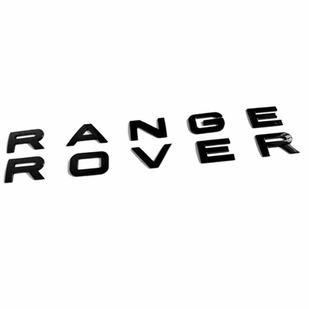 Range Rover Emblem kit Hood Letter Glossy Black – AFA-Motors