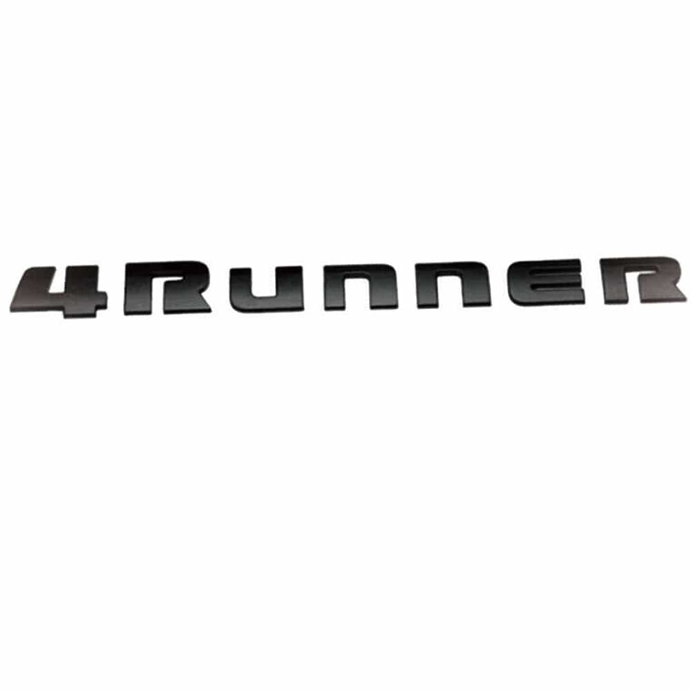 2014-2017 TOYOTA 4RUNNER MATTE BLACK Nameplate EMBLEM Badge Replace ...