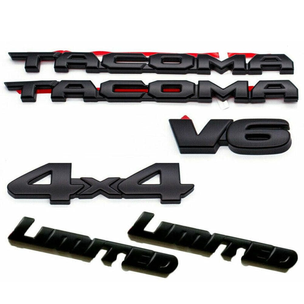 Toyota Tacoma Emblem kit - Tacoma V6 Limited 4X4 Overlay – AFA-Motors