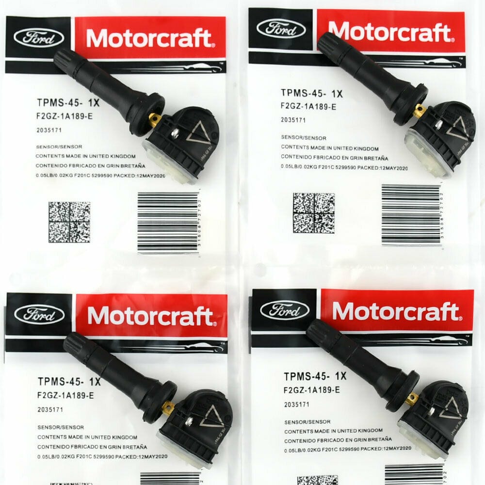 Set of 4 Motorcraft TPMS45 Tire Pressure Sensor for Ford F-150 EDGE EX ...